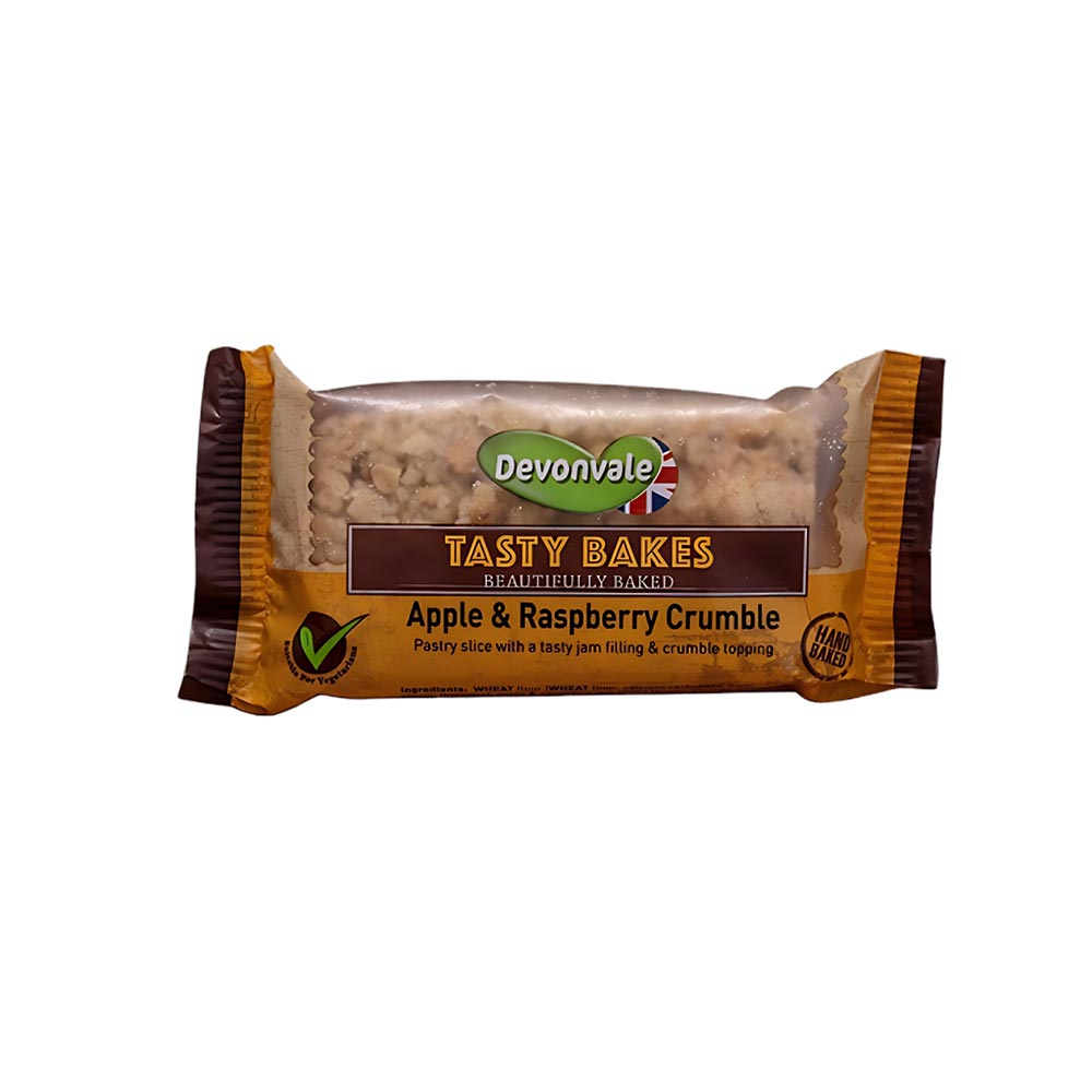 Devonvale Apple & Raspberry Crumble Slices | Caffe Delizia